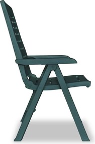 3dílný bistro set plastový zelený 275078