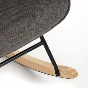 Houpací křeslo YAO – šedá, látka, ergonomický design Autronic