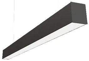Luxprim LED závěsné/stropní  lineární svítidlo 90cm, 21W, 3300Lm, černý, down Ø - Průměr: 3000-6500K dálkové ovládání, Varianta svítidla:: Stropní