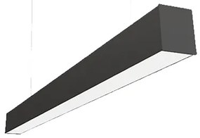 Luxprim LED závěsné/stropní  lineární svítidlo 90cm, 21W, 3300Lm, černý, down Ø - Průměr: 3000K on/off, Varianta svítidla:: Stropní