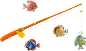 TEDDIES Hra Rybář magnetická / Společenská hra / 4 rybičky / prut 44 c