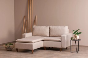 Hanah Home Rohová pohovka LUNGO MINI krémová