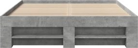 Rám postele betonově šedý 120 x 190 cm kompozitní dřevo 3295516