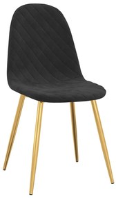 Jídelní židle Haber - 2 ks | černé