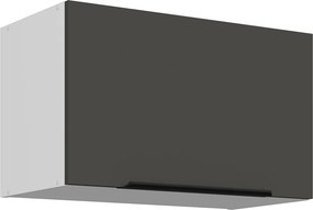 ARIA po | horní skříňka 60 GU-36 1F výklopná | 60 cm | ANTI FINGERPRINT povrch | bílá/šedá grafit