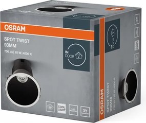 Osram - LED Podhledové svítidlo SPOT TWIST LED/10W/230V pr. 9,3 cm bílá/černá
