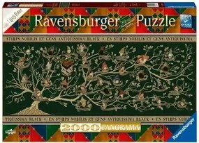 Ravensburger Harry Potter: Rodokmen - Panorama / 2000 dílků / 132 x 61