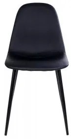 Jídelní židle STOCKHOLM černá, černá podnož House Nordic 1001118