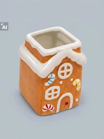 Sinsay - Vánoční držák na zubní kartáčky ve tvaru perníkové chaloupky - hnědá