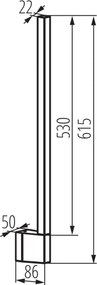 Kanlux 45870 - LED Venk. nást. sv. YALTE LED/9W/230V 3000/4000/6500K IP54 černá