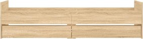 Rám postele se zásuvkami dub sonoma 100 x 200 cm 3207366