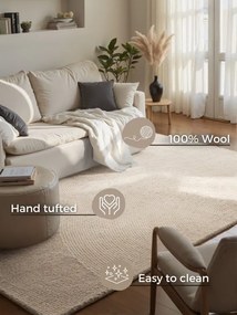 Koberec Hanse Home Calmio naturální / bílý