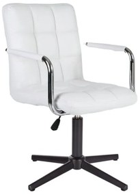 LuxuryForm Židle VERONA na černém kříži - bílá