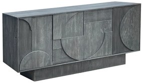 Invicta Mangová komoda ART DECO šedá 170 cm 46801