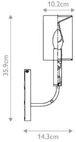 Feiss FE-BRIANNA1-BB - Nástěnné svítidlo BRIANNA 1xE14/60W/230V