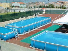 Technypools Bazénový set SUPREME 1000 9,51 x 5,66 x 1,32 m (0521K) Barva: modrá