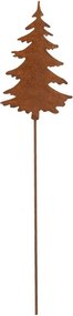 Rustikální rezavý zápich stromek Christmas Tree Rust M - 11*1*50 cm