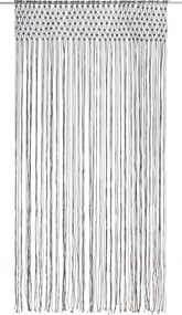 Macramé závěs antracitový 140 x 240 cm bavlna 323991