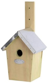 Dřevěná ptačí budka 15x12,6x30cm