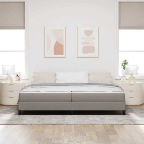 Postel s boxspringem Taupe 200 x 200 cm textil 3398518
