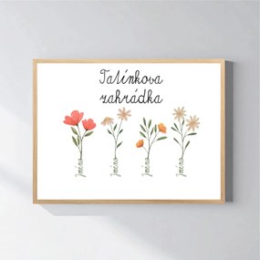 Personalizovaný magický fotoobraz v rámu - 40x50 - květinová zahrádka