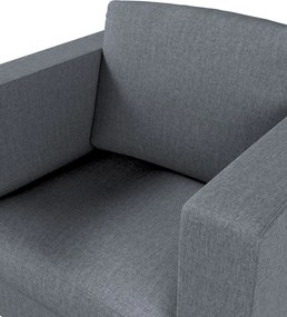 Potah na křesko IKEA Karlanda, krátký barva šedá látka pletený vzor