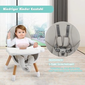 Costway 4-in-1 dětská vysoká židlička jídelní židlička dětská