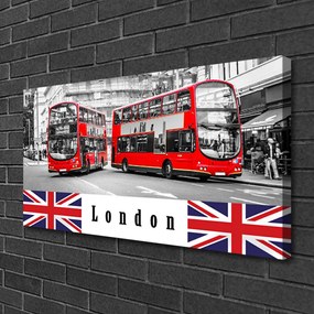 Obraz na plátně Londýn Autobus Umění 125x50 cm