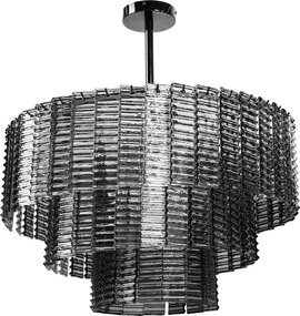 Toolight Toolight, závěsné stropní svítidlo 62cm, 8xE14, APP1678-8CP, šedá, OSW-09313