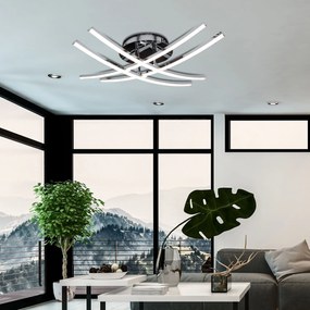 Toolight - Moderní LED stropní svítidlo APP398-C, chromová, OSW-06914