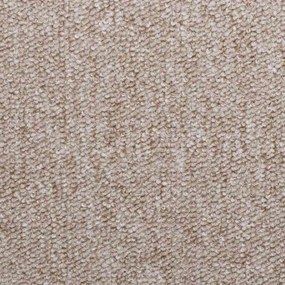 Schodové rohože 15 ks 65 x 21 x 4 cm béžové s obdélníkovým okrajem 134573