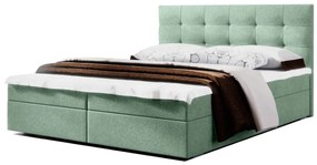 Čalouněná postel FADO 2 + rošt + matrace + topper, 160x200, cosmic16