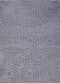 BE Koberec Zen Garden Collection 2401 LILA - šedý obdélníkový Rozměr: 60x100 cm