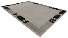 koberec SIZAL FLOORLUX 20195 stříbro / černý velikost 160x230 cm | krásné koberce cz