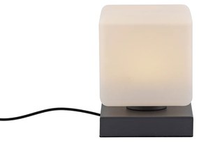 Stolní lampa tmavě šedá včetně LED stmívatelné dotykem - Jano