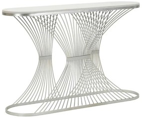Designová konzole Harshad 120 cm stříbrná