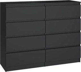TPS Komoda MALAVA M8 120 cm - Černá