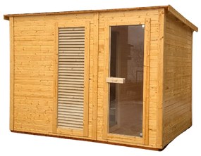 RAKOUSKÝ produkt - Venkovní sauna VAASA pro 4-6 osob, 310x230x219,5 cm ( F30310 )