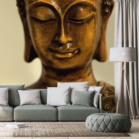 Samolepící fototapeta bronzová hlava Buddhy - 150x100 cm