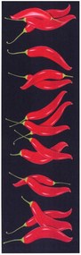 Hanse Home, Běhoun Cook & Clean 105727 Black Red, 50x150, červená, kuchyně