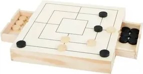 Small Foot Dřevěné kompaktní šachy 3v1 / od 6 let