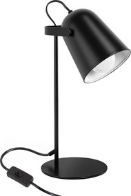 Toolight Toolight, JNH047-1T, kovová stolní lampa s pohyblivým reflektorem, v. 37 cm, 1× E27, černá, OSW-56239