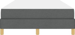 Postel s boxspringem s matrací Tmavě šedá 120 x 200 cm textil 3398557