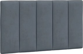 Postel s matrací Hanko tmavě šedá 80 x 200 cm samet 3208563