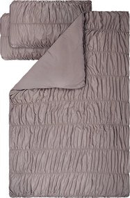 Livarno® Ložní povlečení z mikrovláknitého saténu, 200 x 220 cm, 70 x 90 cm (hnědá)
