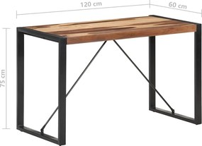 Jídelní stůl 120 x 60 x 75 cm masivní dřevo 321539