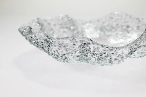 BDK-GLASS Skleněná hluboká mísa SPRINKLES šedá - 26cm