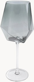Sada ručně vyrobených sklenic na víno Diamond, 4 díly