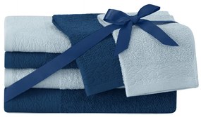 Sada 6 ks ručníků FLOSS klasický styl námořnicky modrá