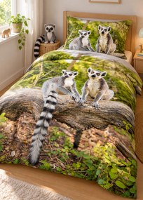 3d povlečení s lemurem - Lemur Lemur 140x200 cm